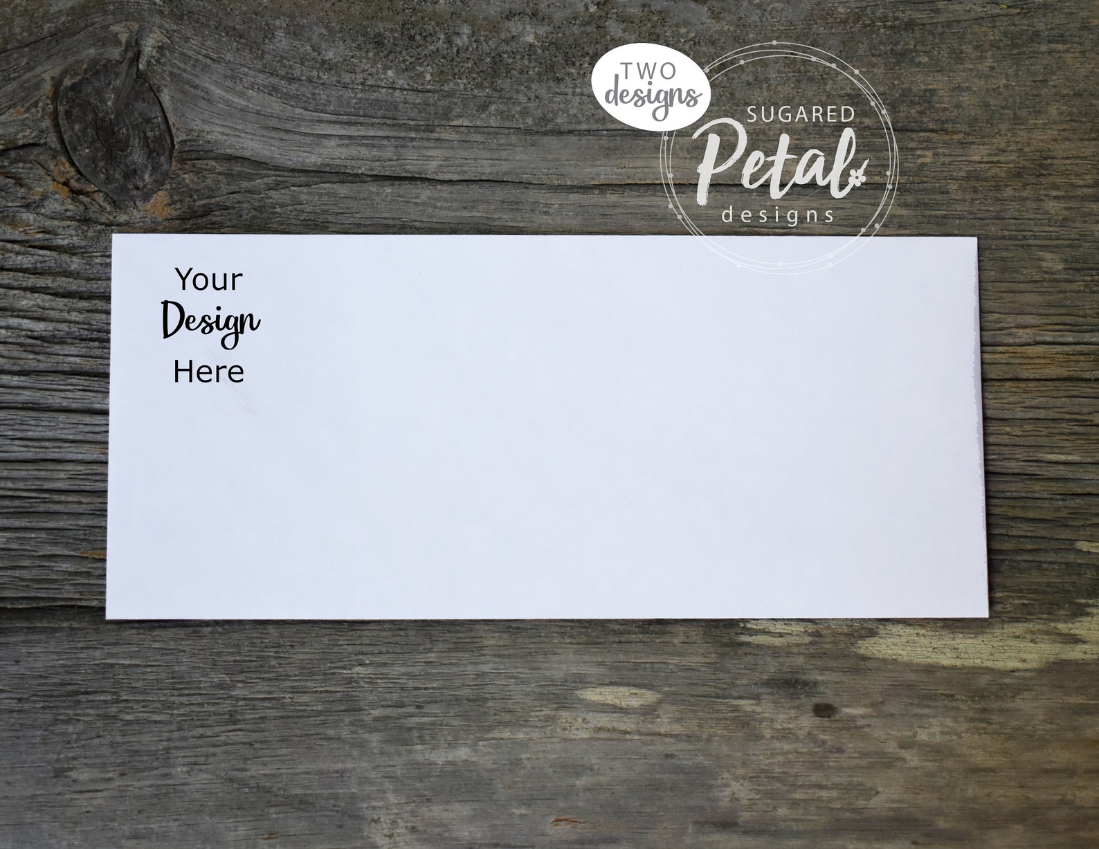 2 Designs | Mockup Legal #10 Envelope Front & Back Layout | Digital ...