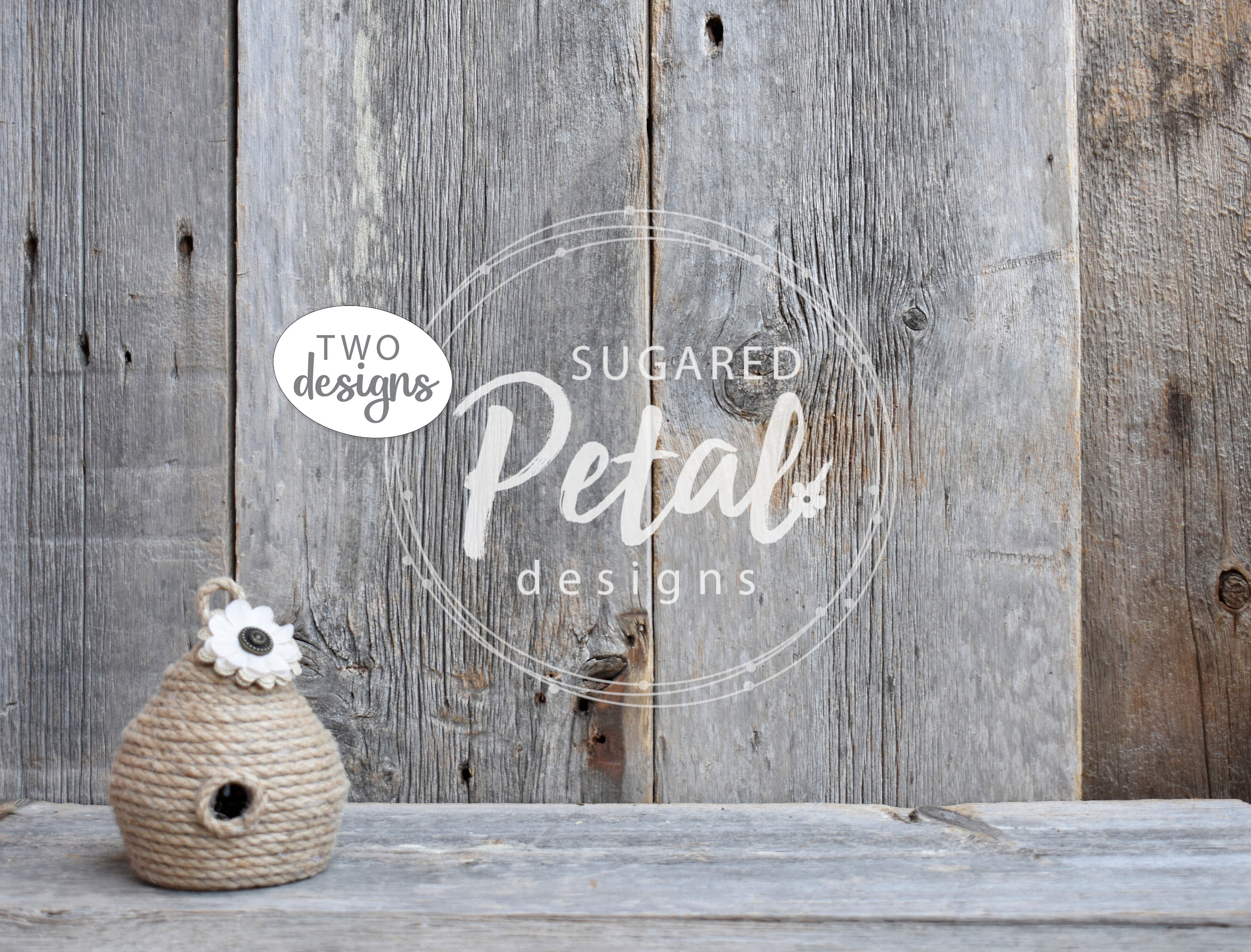 2 Designs | Mockup Real Barn Wood Background Vertical Layout | Bee Hive ...