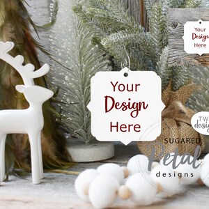 2 Designs | Mockup Ornament Fancy Square Shape | Instant Digital ...