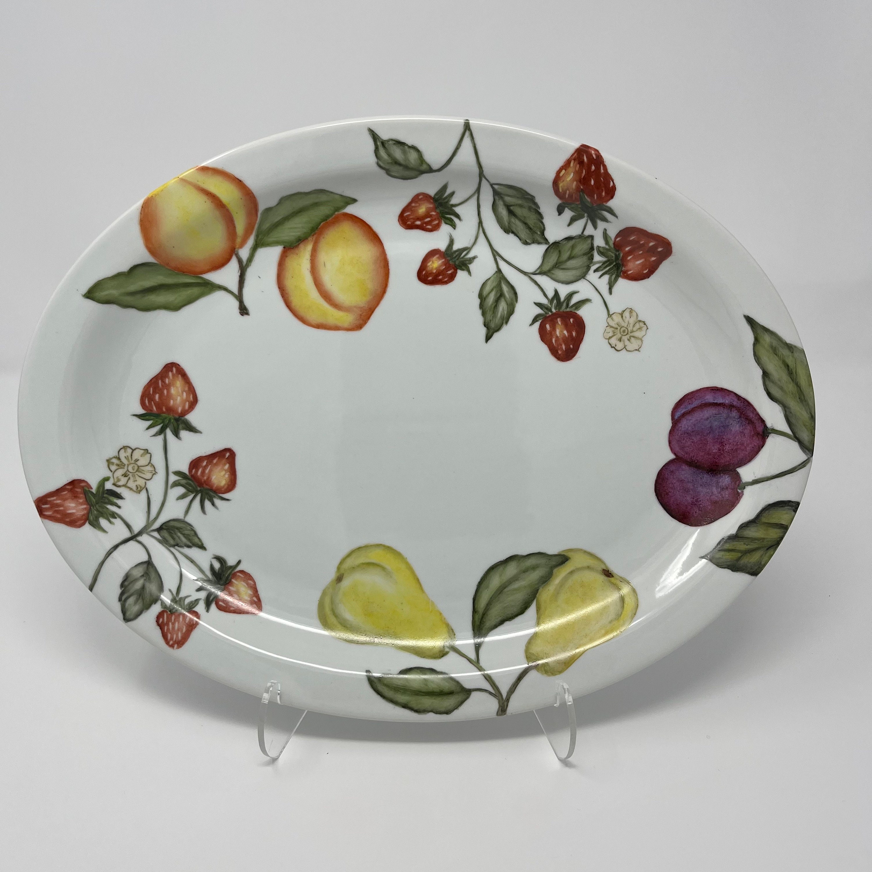 China Painted Fruit Platter Platters Kitchen & Dining etna.com.pe
