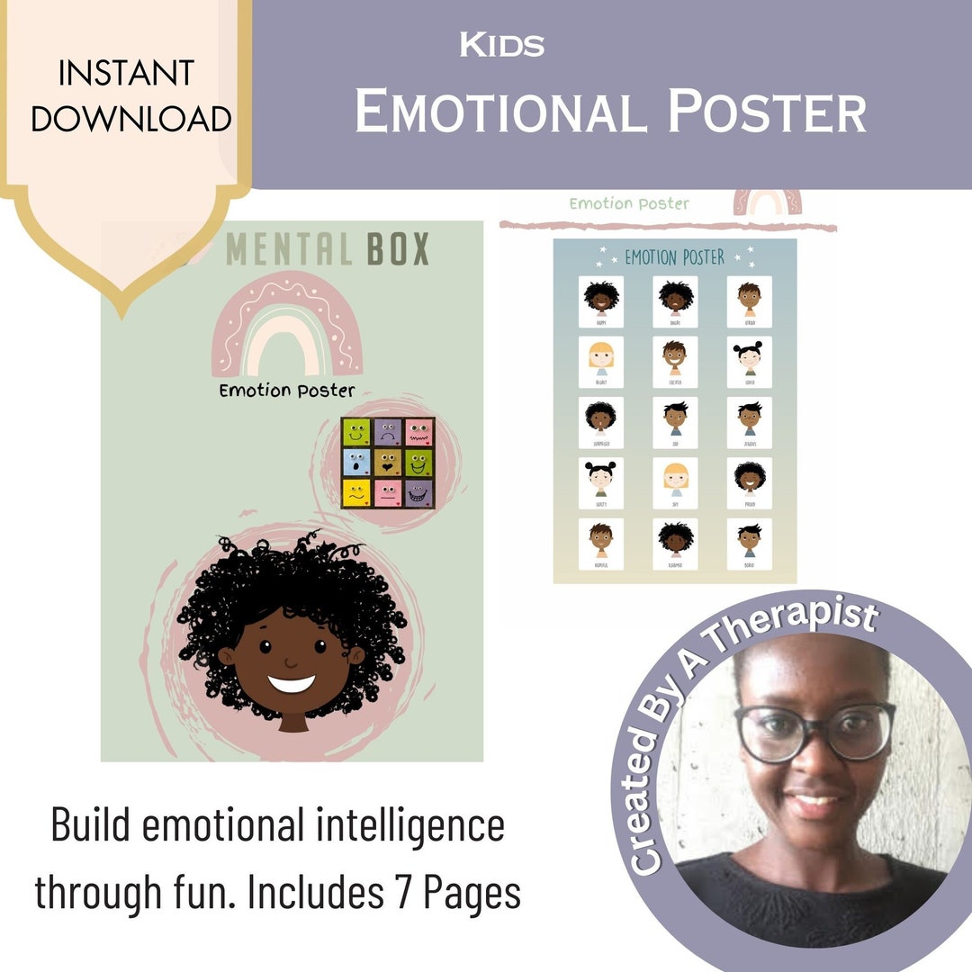 Emotional Poster for Kids Work on Emotional Intelligence - Etsy