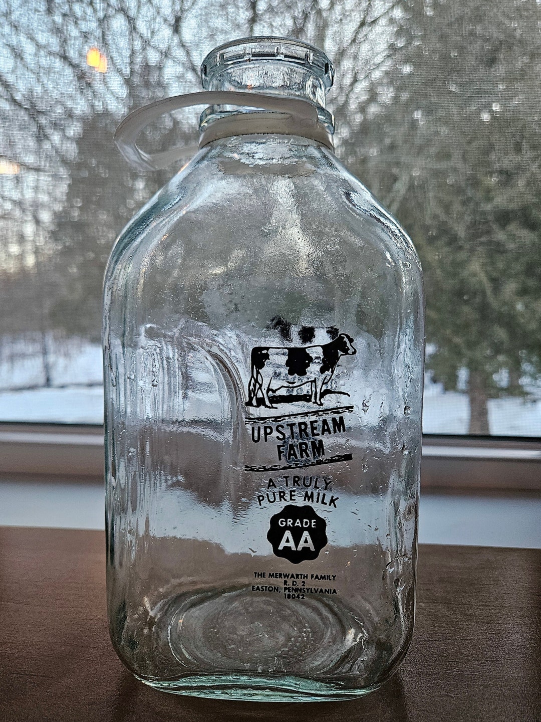 Upstream Farms Vintage Glass Milk Jugs - Etsy