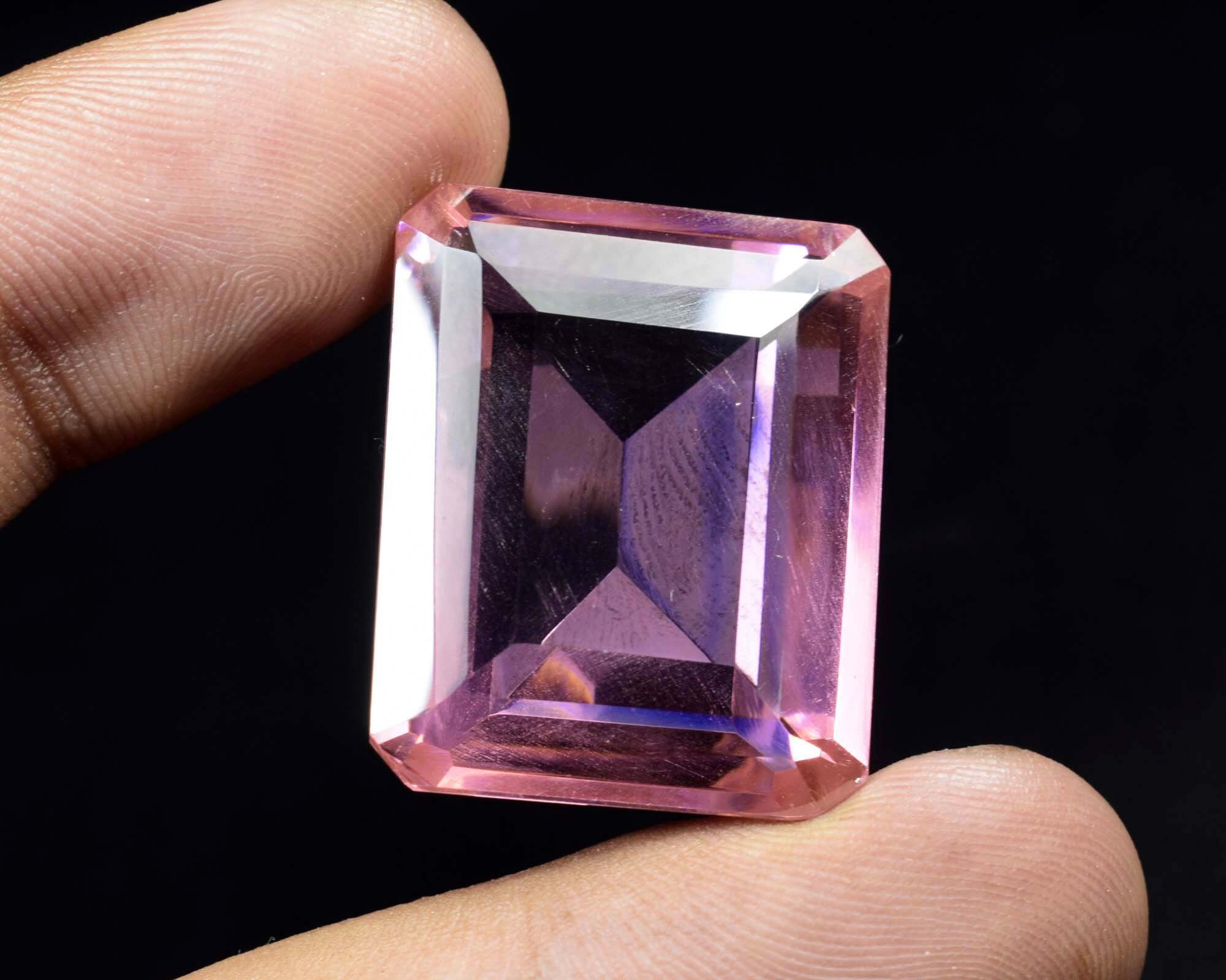 Natural Pink Zircon Octagon Shape Healing Gemstone Best | Etsy