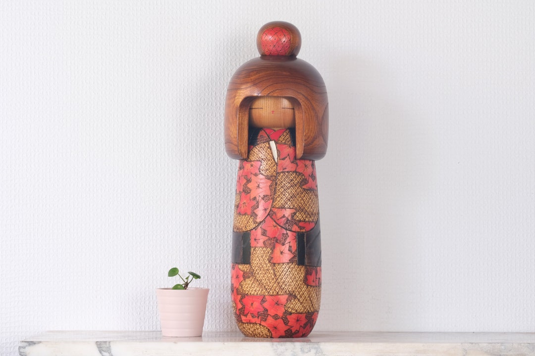Exclusive Large Vintage Sosaku Kokeshi by Miyashita Hajime 1940 39 Cm ...