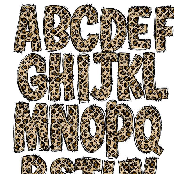 Animal Print Letters - Etsy