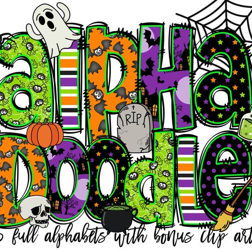 Halloween Doodle Alphabet Bundle Halloween Alphabet PNG - Etsy Halloween Doodle Alphabet Bundle Halloween Alphabet PNG - Etsy
