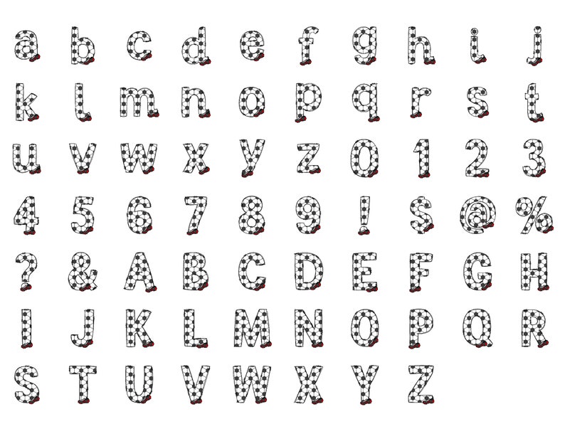 Soccer Alphabet Letters PNG Bundle Soccer Ball Sports Lover - Etsy