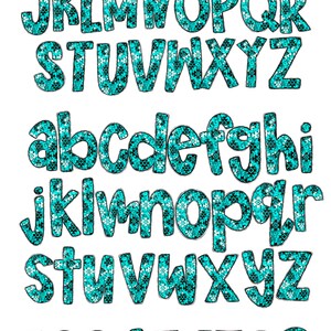 Country Western Doodle Alphabet Letters Sublimation Clipart PNG, Cowboy ...