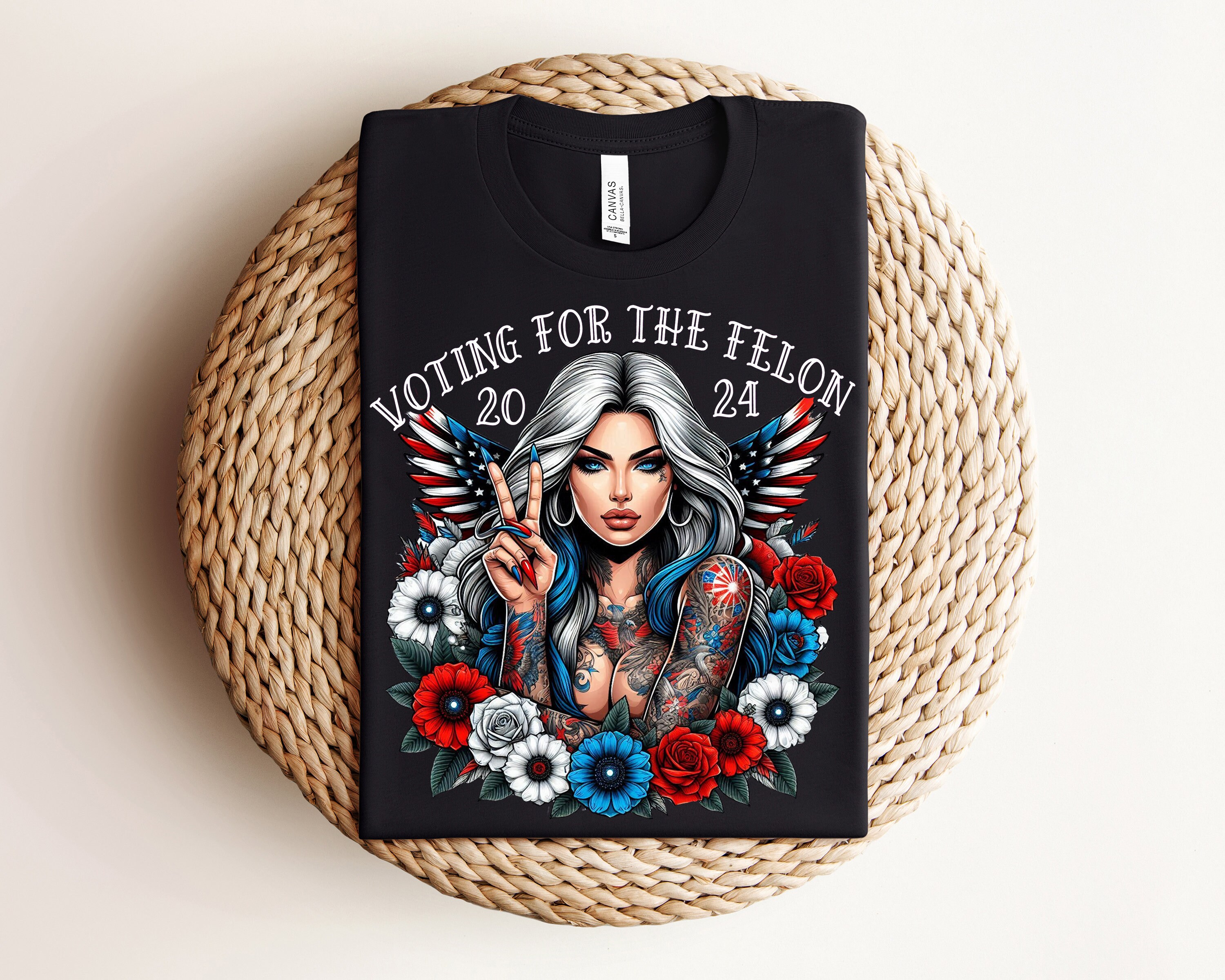 Voting for Felon, Trump Girl Png, Make America Great Again, Tattooed ...