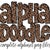 Halloween Doodle Letters With Clip Art PNG Files, Make Your Own Name ...