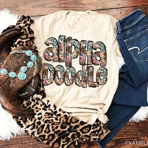 Floral Boho Leaopard Mega Doodle Letter Bundle, Alphabet Set, Clip Art ...