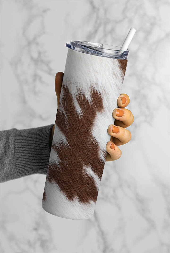 Cowhide 20oz Tumbler Design Bundle Cow Print Country - Etsy