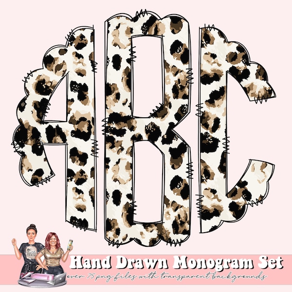 Monogram Scallop - Etsy