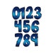 Ombre Navy Blue Glitter Alphabet Letters PNG Bundle, Alcohol Ink, Hand ...