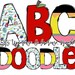 Teacher Doodle Letters, Back to School, Pencil Hand Drawn Doodle Alpha ...
