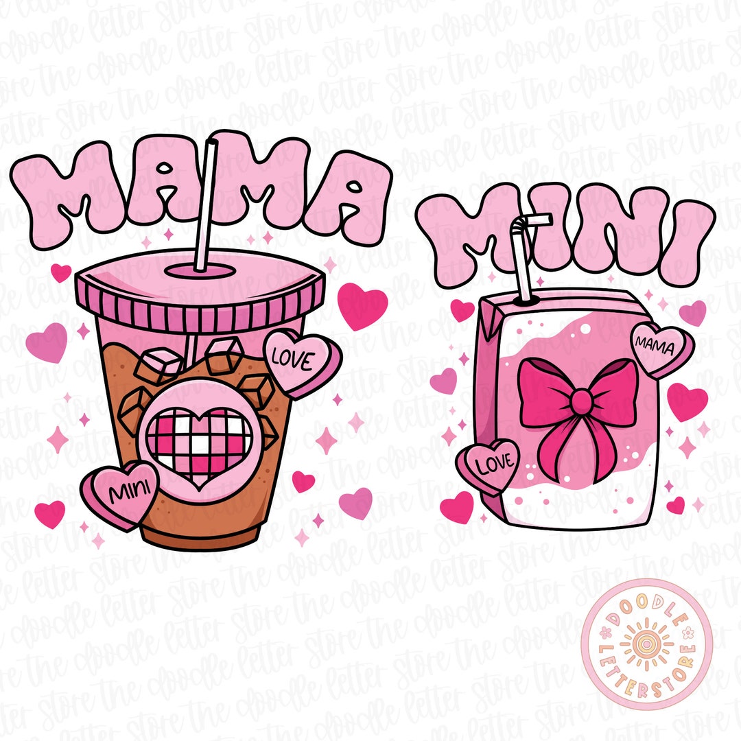 Mama and Mini Valentine's Day, Mother and Daughter Valentine's Day ...