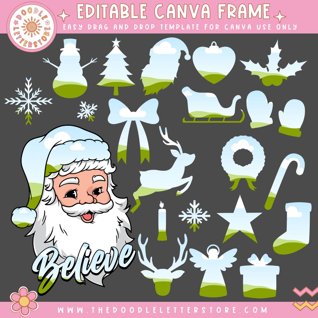 Make Your Own 25 Christmas Designs on CANVA With Commercial Use Allowed ...
