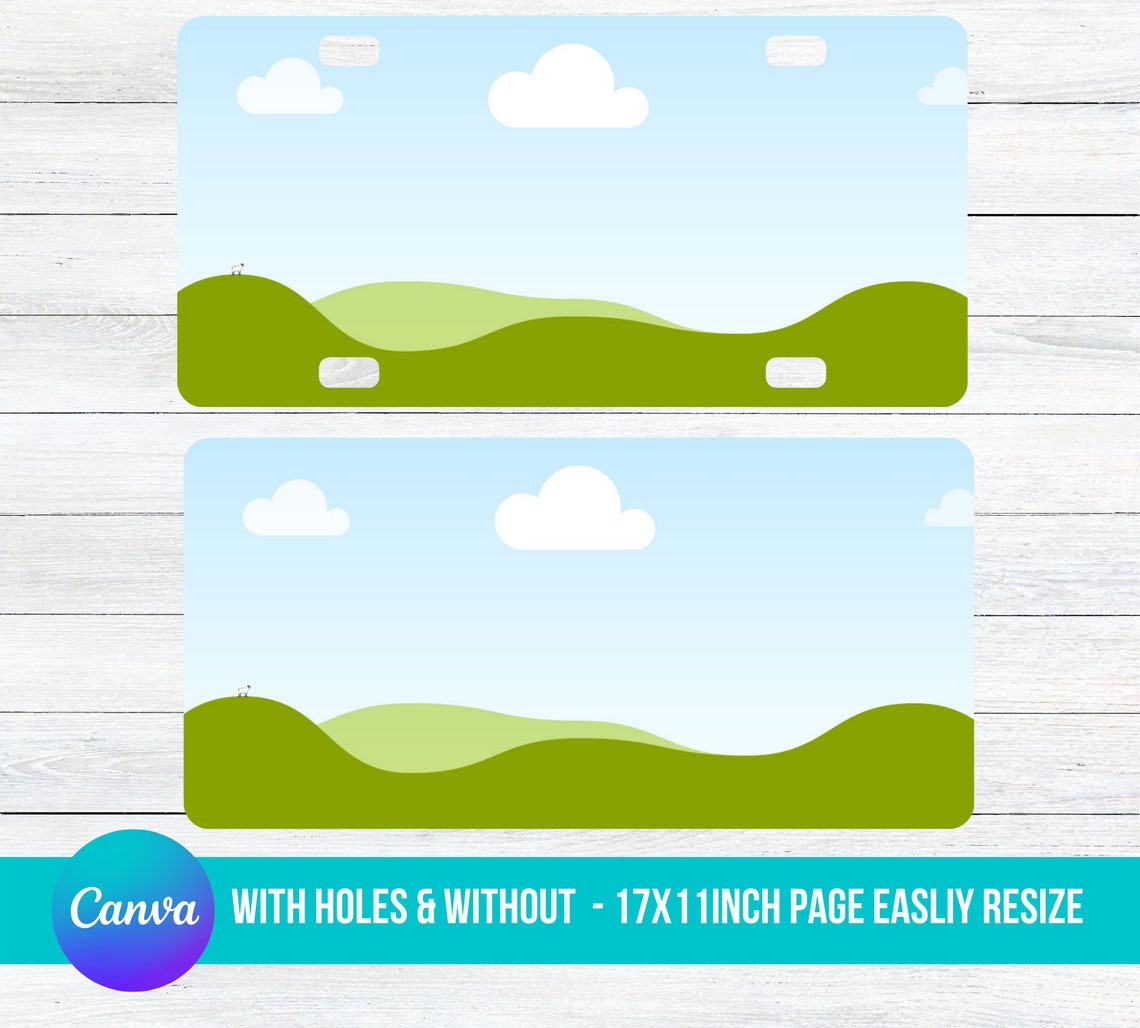 Design Your Own Number Plate on CANVA With Commercial Use - Etsy