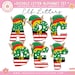 Christmas Clip Art Doodle Letters, Uppercase Alphabet Set, Retro ...