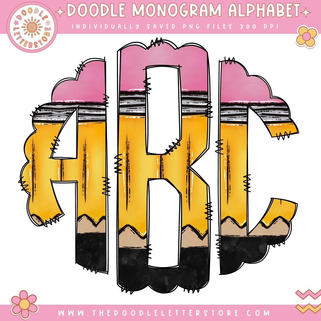 Back to School, Teacher Classroom Bulletin Boards Mega Doodle Letter ...