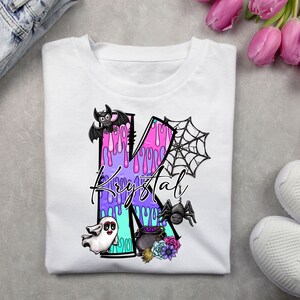 EDITABLE Halloween Doodle Letter, CANVA TEMPLATE, Make Your Own Name ...