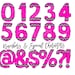 Crayon Doodle Letters, Back to School Font, Teacher Sublimation ...