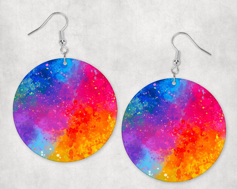 250 Round Earring Sublimation Designs Bundle Circle - Etsy
