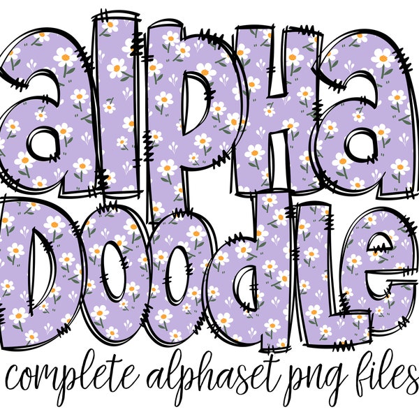 Doodle Flower - Etsy