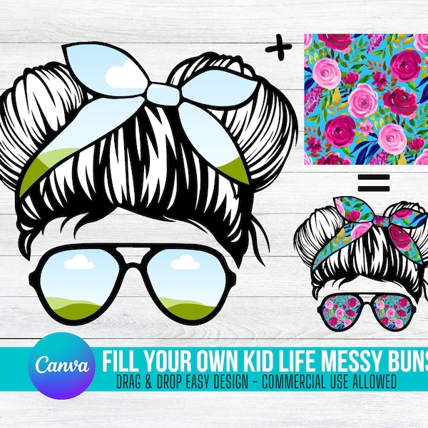 Mom Life Messy Bun - Etsy
