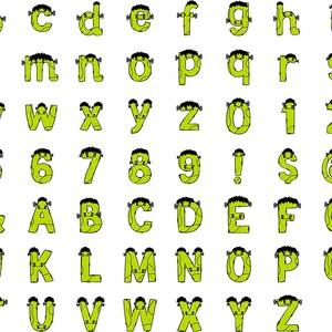 Halloween Doodle Letters, Spooky Sublimation Font, Witch Pumpkin Doodle ...