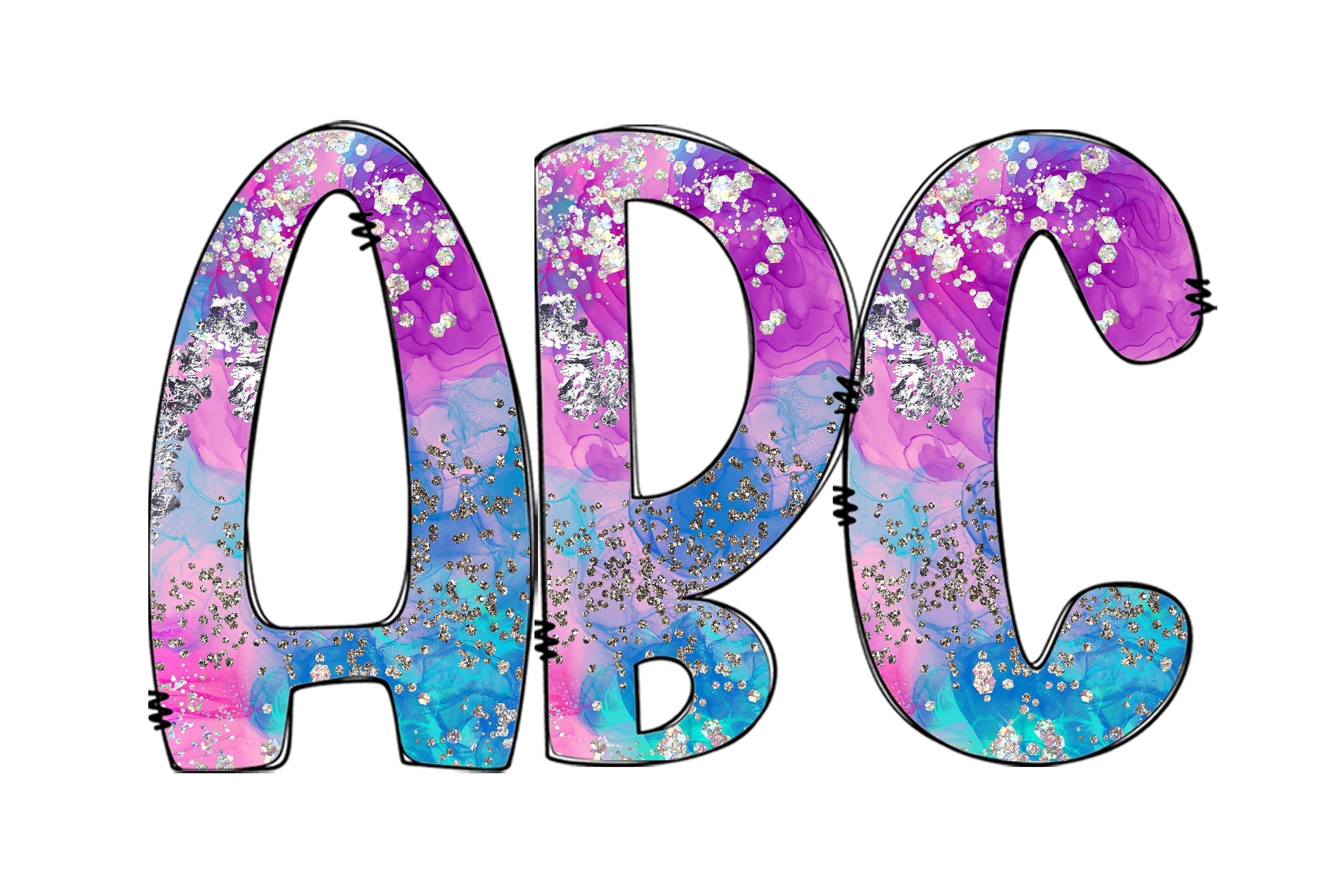 15oz Tumbler Wrap With Matching Doodle Letters Hand Drawn - Etsy