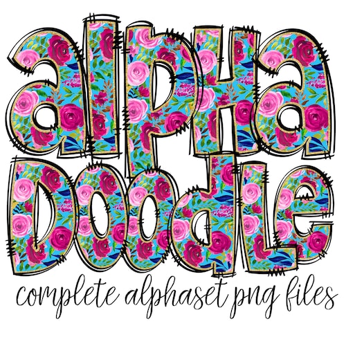 Kids Fishing Alphabet Letters PNG Bundle Fish Doodle Letters - Etsy ...