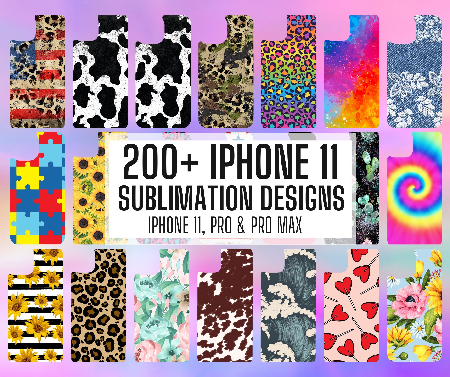 200 Sublimation Template for Iphone 11 11 Pro & 11 Pro Max - Etsy