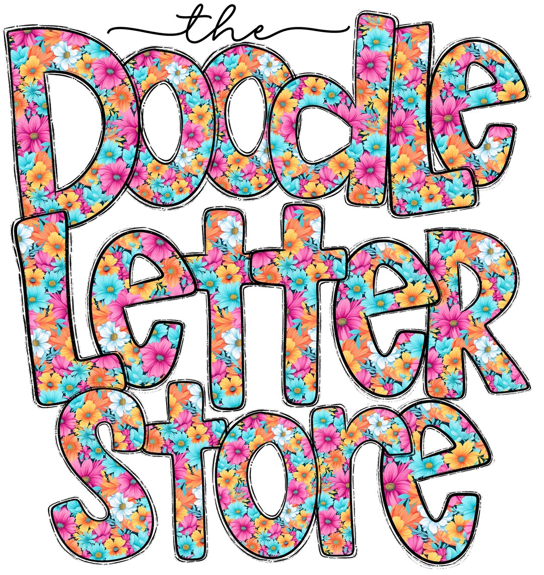 Spring Floral Alphabet Letters PNG Bundle, Summer Mothers Day Flower ...