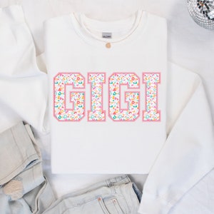 Pink Faux Embroidery Letters Pastel Stitch Alphabet Doodle Letters ...