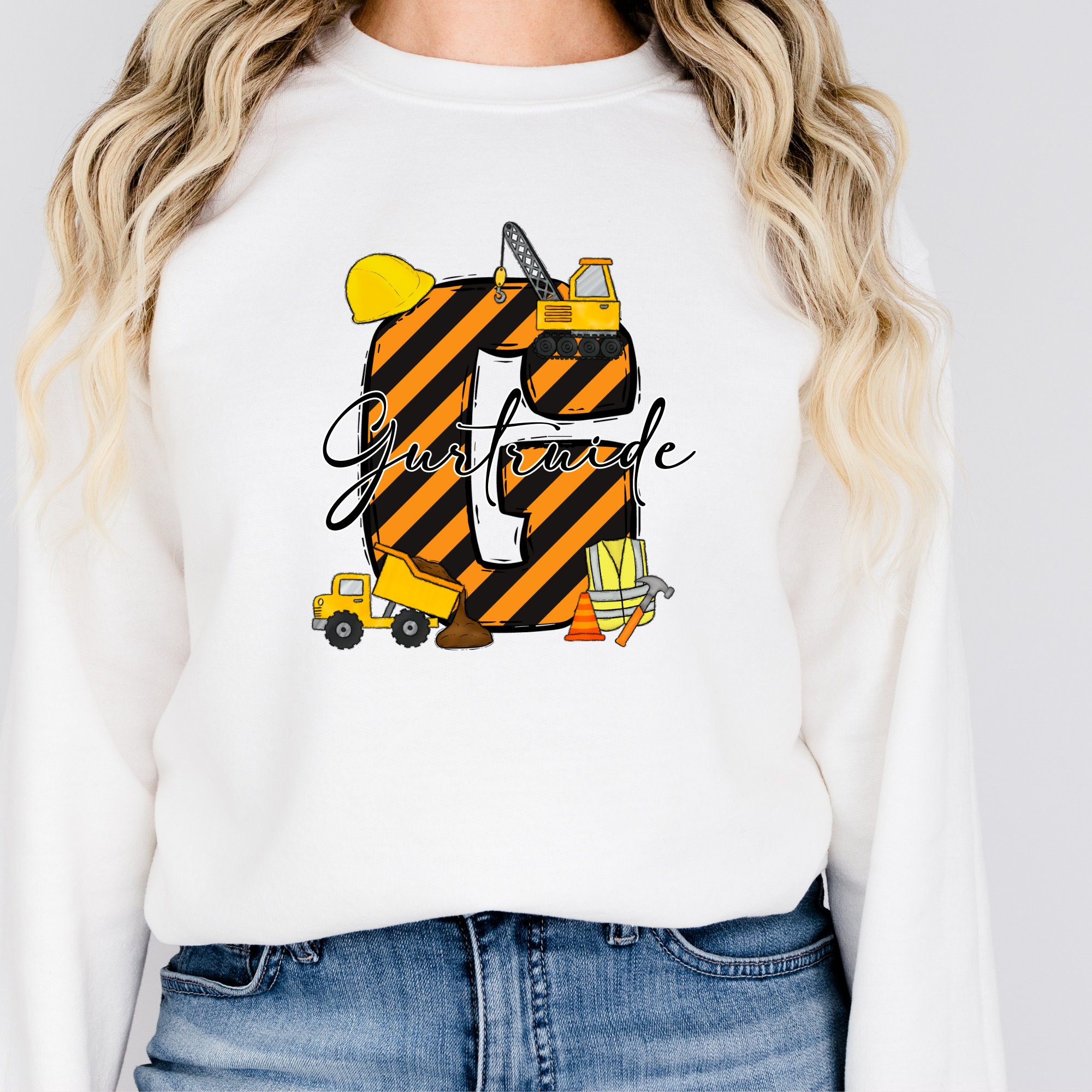 EDITABLE Construction Doodle Letter, CANVA TEMPLATE, Make Your Own Name ...