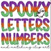 Halloween Doodle Letters With Clip Art PNG Files Make Your - Etsy