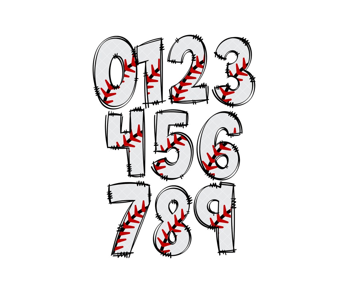 Baseball Alphabet Letters PNG Bundle Baseball Sports Doodle - Etsy