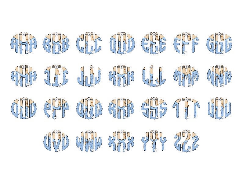 Dentist Monogram Full Alphabet Individual Saved Monogram - Etsy