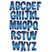 Ombre Navy Blue Glitter Alphabet Letters PNG Bundle, Alcohol Ink, Hand ...
