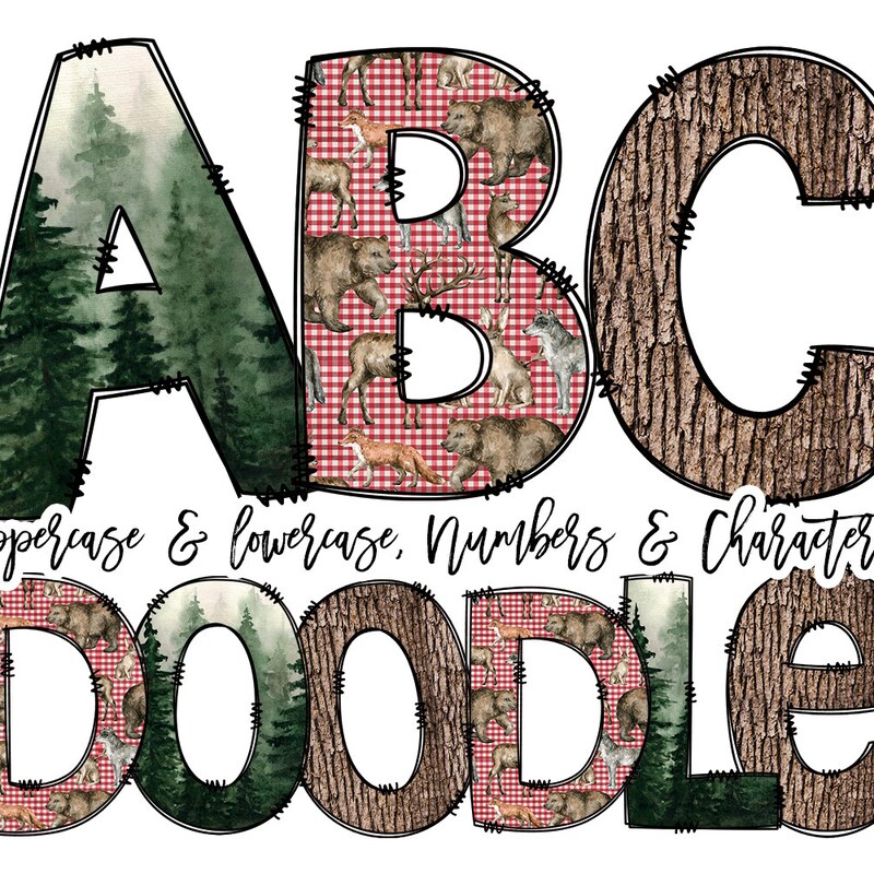 Camping Alphabet - Etsy