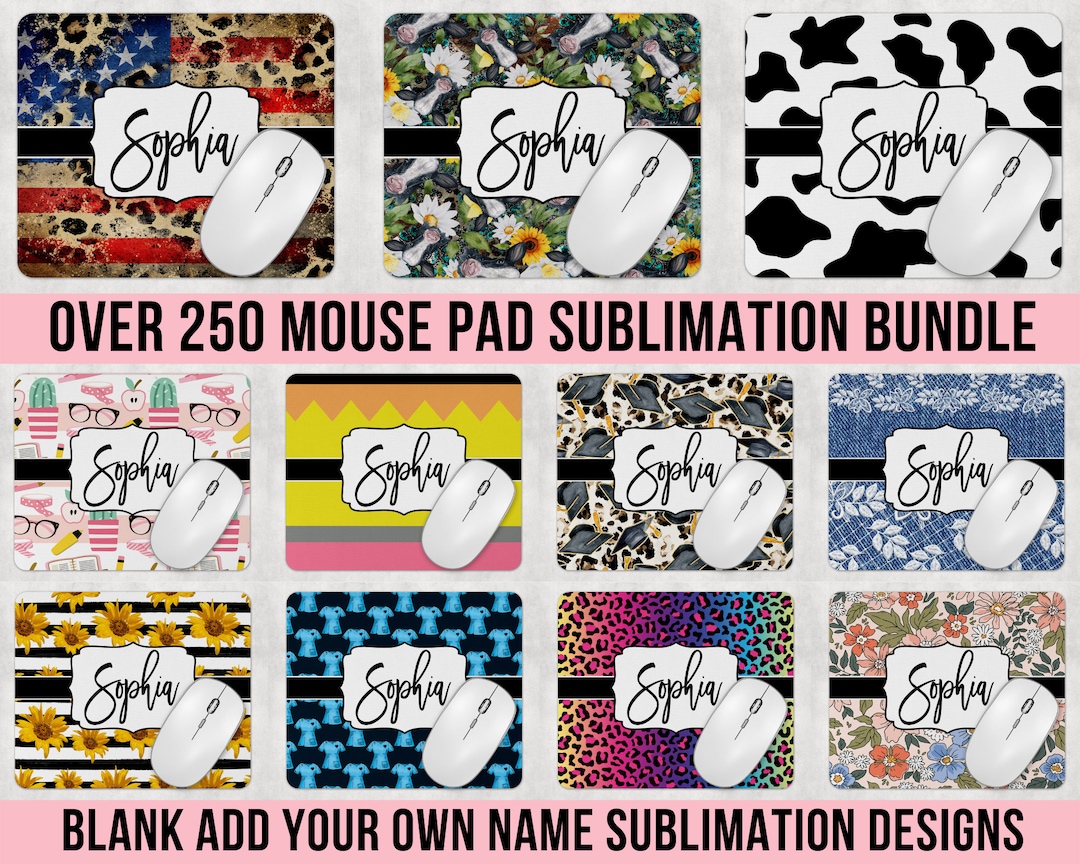 250+ Mouse Pad Sublimation Designs, Computer Personalised Mouse Pad ...