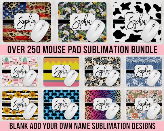 250 Mouse Pad Sublimation Designs Computer Personalised - Etsy