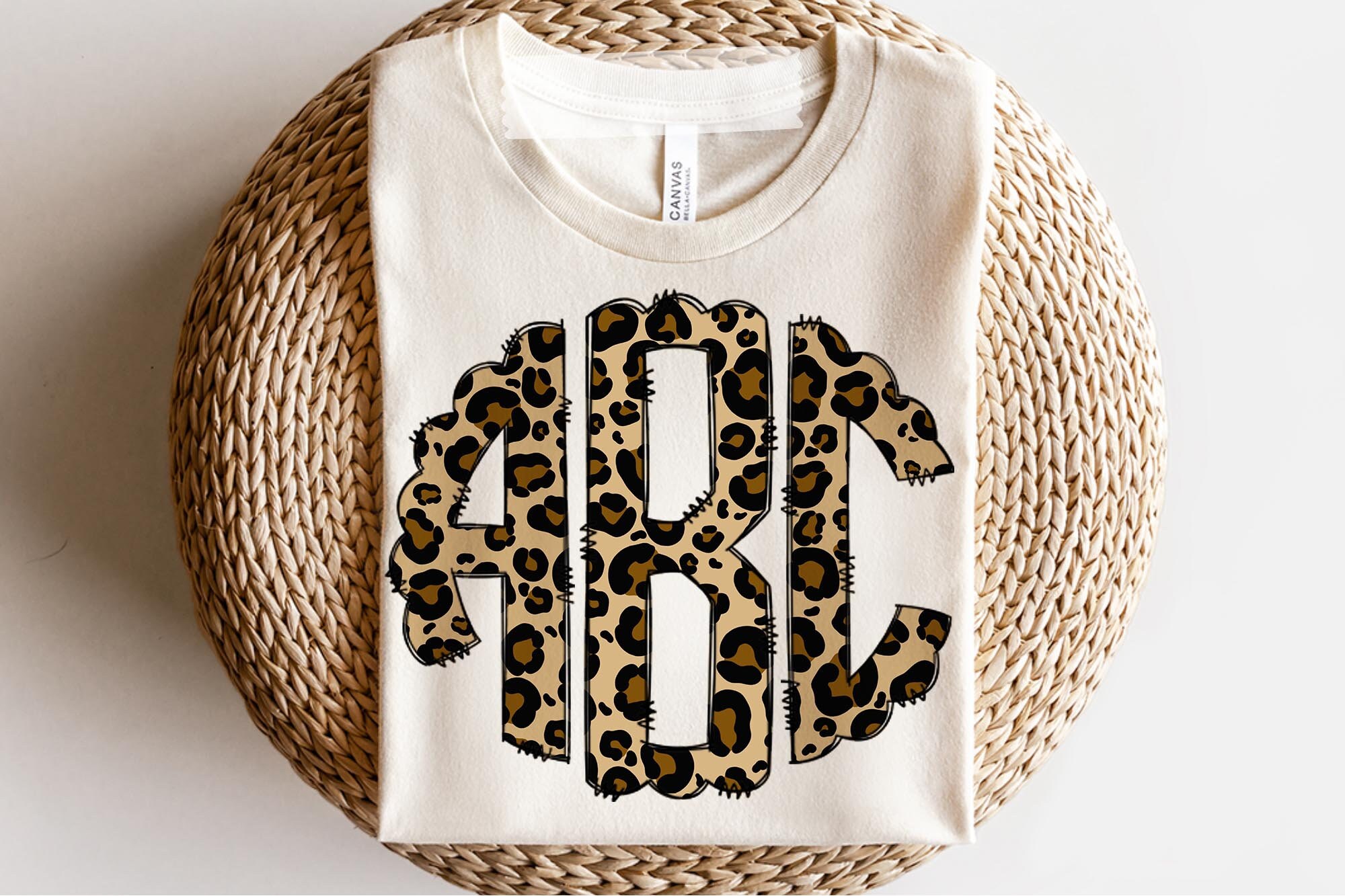 Leopard Hand Drawn Mega Doodle Letter Bundle, Alphabet Set, Clip Art ...