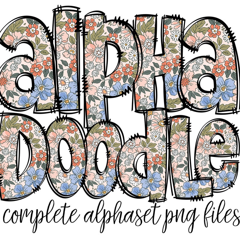 Doodle Alpha - Etsy