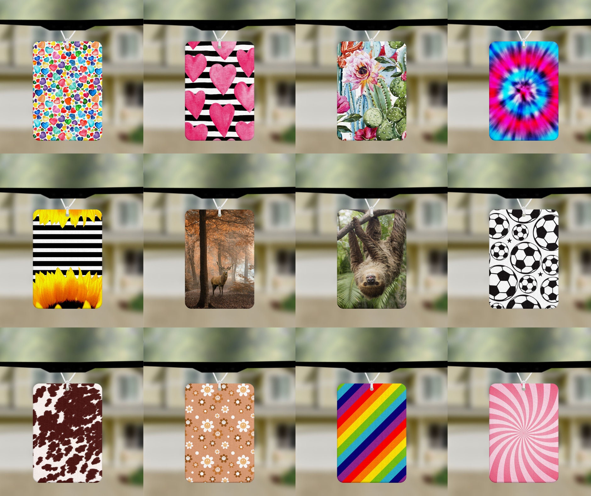 250 Air Freshener Sublimation Templates With BONUS Mockups - Etsy