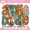 Patchwork Doodle Letters PNG Bundle, Quilt Rustic Bright Hand Drawn ...