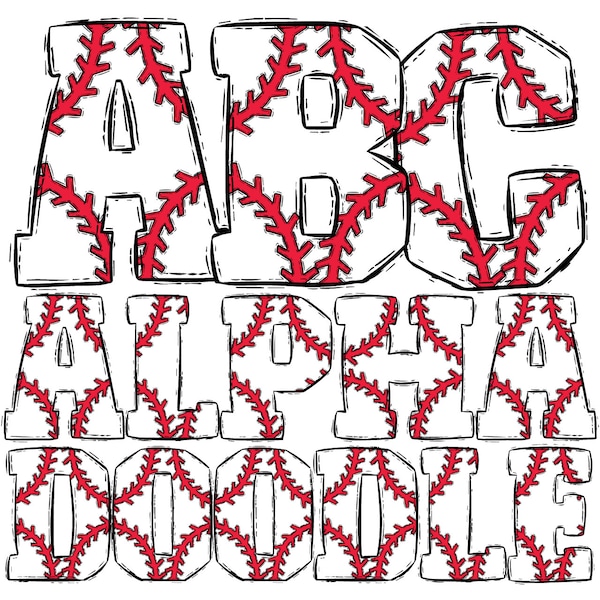 Baseball Letters - Etsy