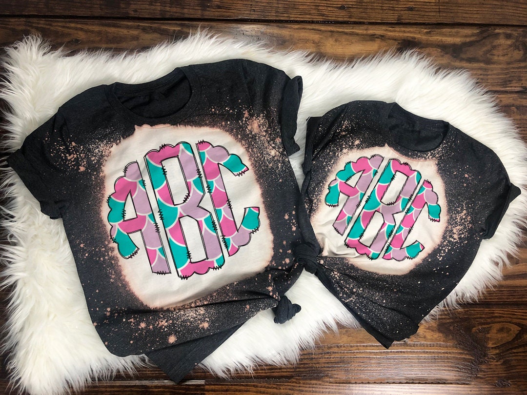 Mermaid Monogram Full Alphabet Individually Saved Monogram | Etsy