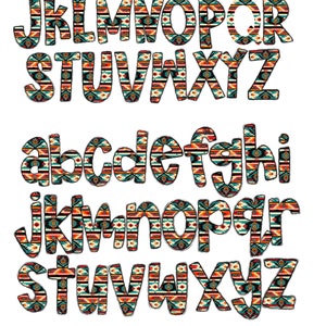 Country Western Doodle Alphabet Letters Sublimation Clipart PNG, Cowboy ...